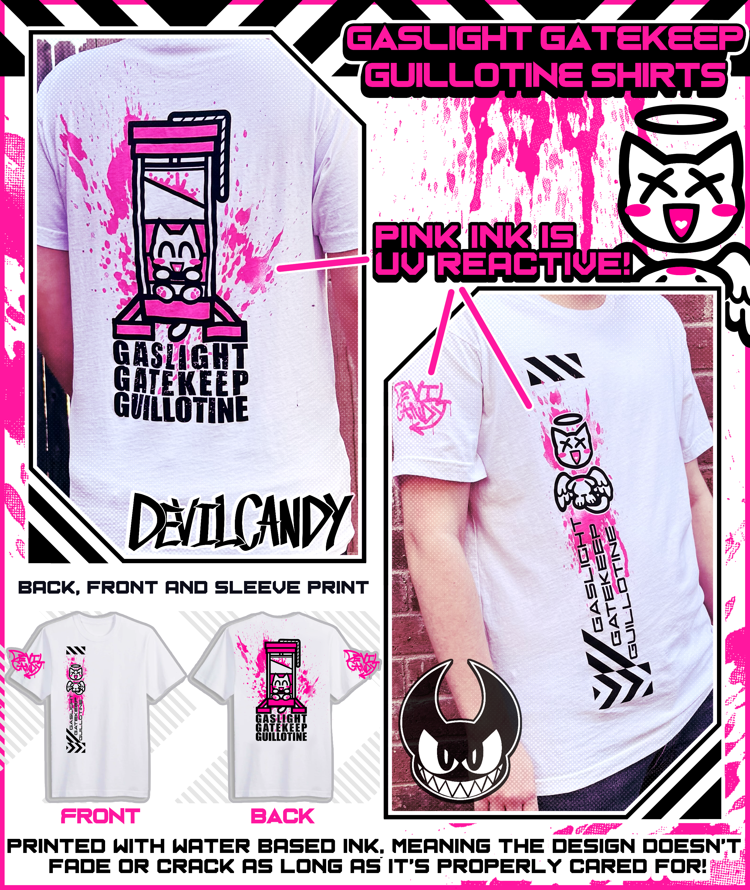 Gaslight Gatekeep Guillotine Shirts – DEVILCANDY